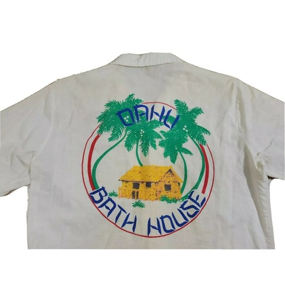 OP | Shirts | Op Ocean Pacific Mens Hawaiian Camp Shirt Oahu Bath House ...